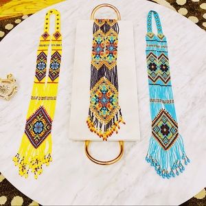 Jewelry | Boho Chic Beaded Necklace Aztec Inspired | Poshmark